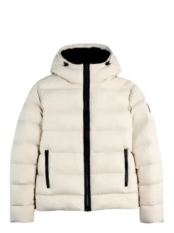 FAY Quilted Down Jacket With Zip Double Fastening - White