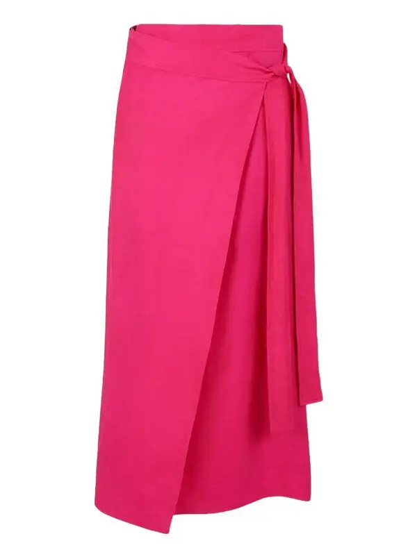 P.a.r.o.s.h Wrap Skirt With Tie Detail - Pink