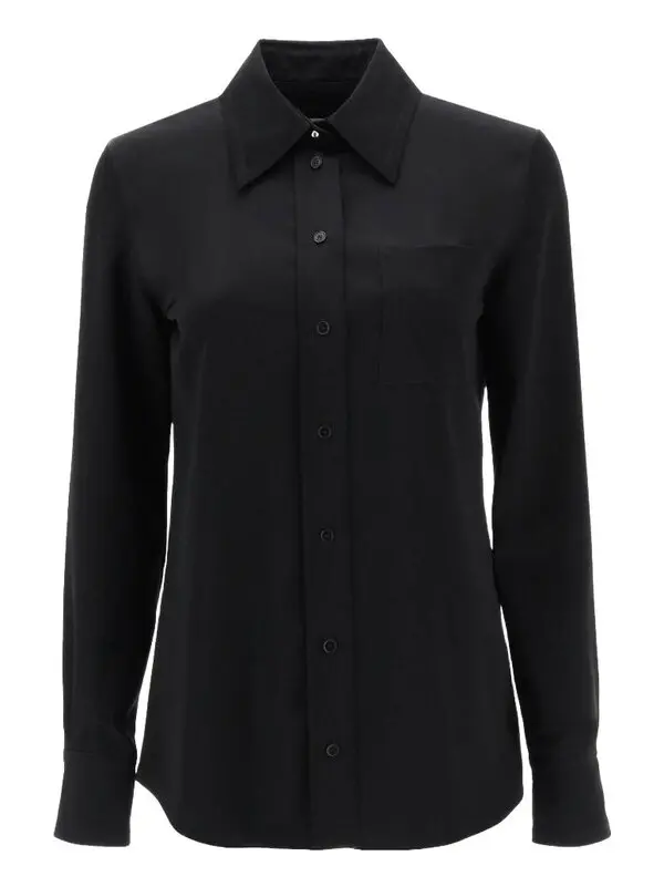 LANVIN Long Sleeved Buttoned Shirt - Black