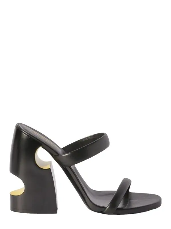 Off-White Meteor Cut-out Open Toe Mules - Black