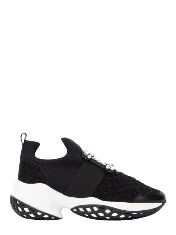 ROGER VIVIER Viv' Run Buckle Sneakers - Black