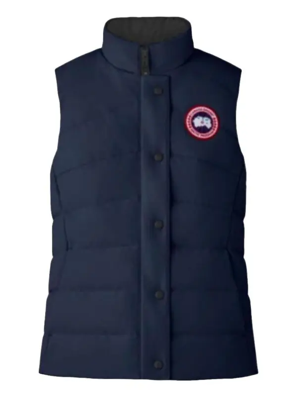 Canada Goose Logo-patch Padded Gilet - Deep Sea Blue