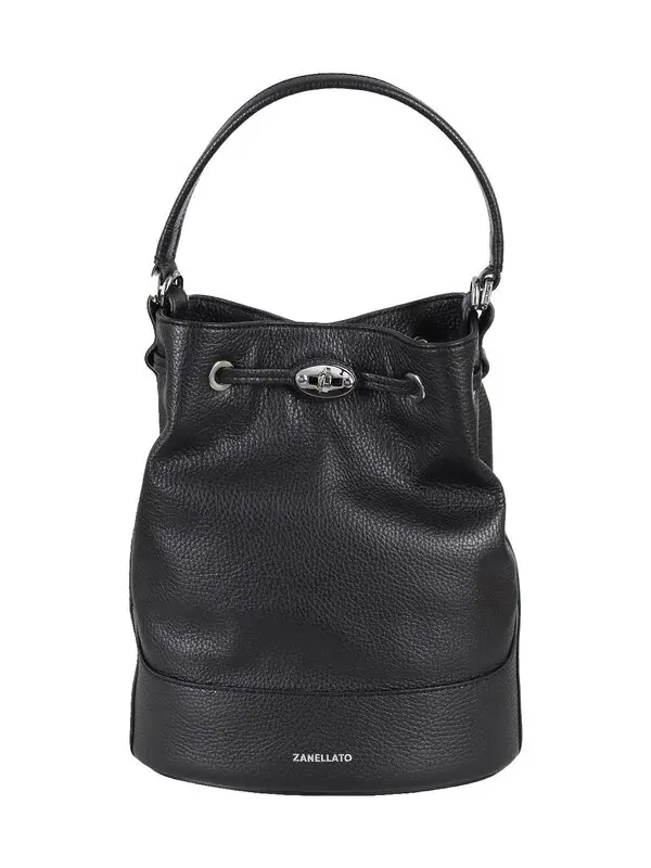 ZANELLATO Monda Twist-lock Small Bucket Bag - Black