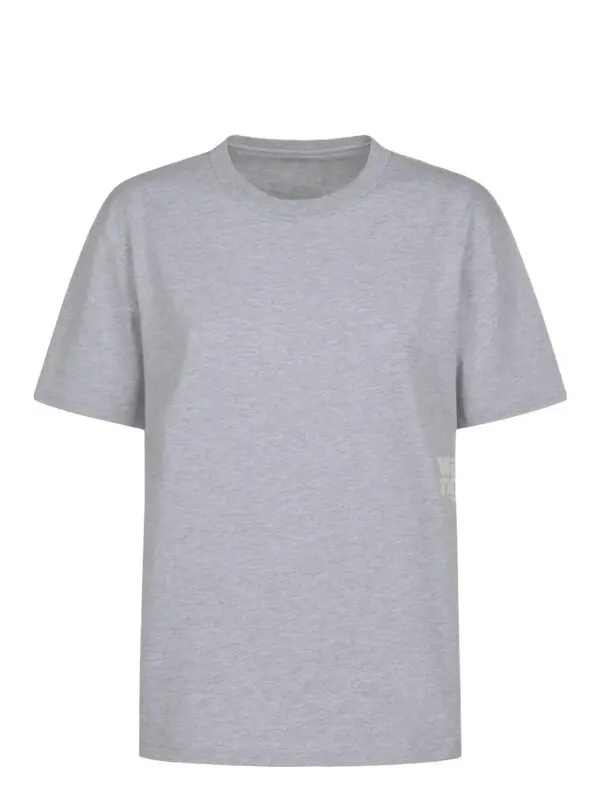 Alexander Wang Puff Logo Jersey T-shirt - Heather Ash