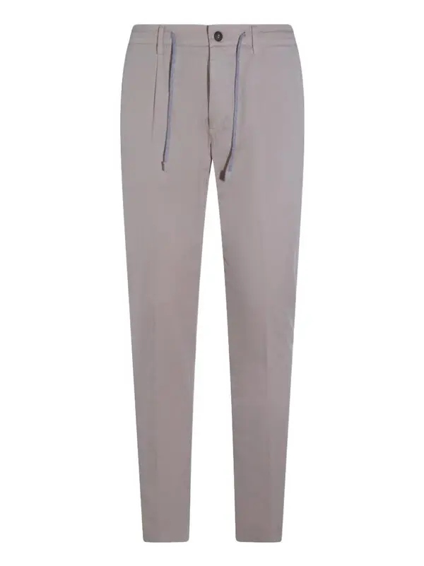 Eleventy Drawstring Tapered Pants - Gray