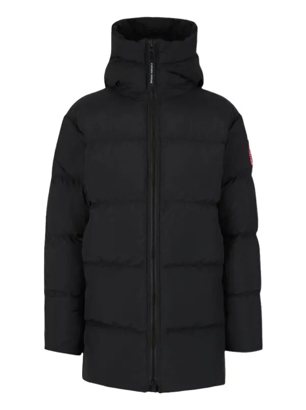 Canada Goose Zip-up Padded Down Jacket - Black