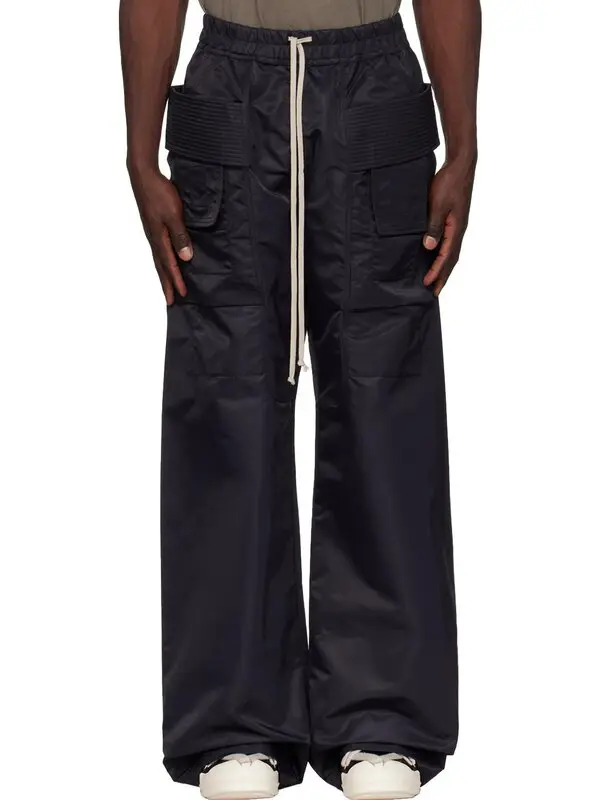Rick Owens Elasticated Waistband Straight-leg Trousers - Black