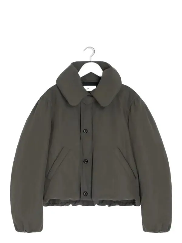 LEMAIRE Elasticated Cuff Puffer Jacket - Black Coffee