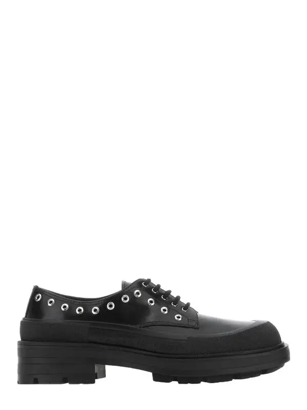 Alexander McQueen Studded Detailed Lace-up Shoes - Black