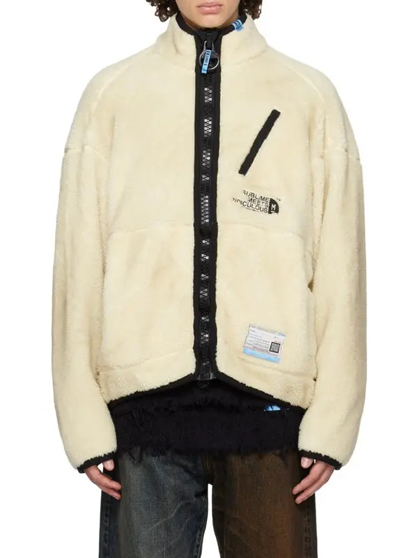 Mihara Yasuhiro Zip Up Fleece Jacket - Nude