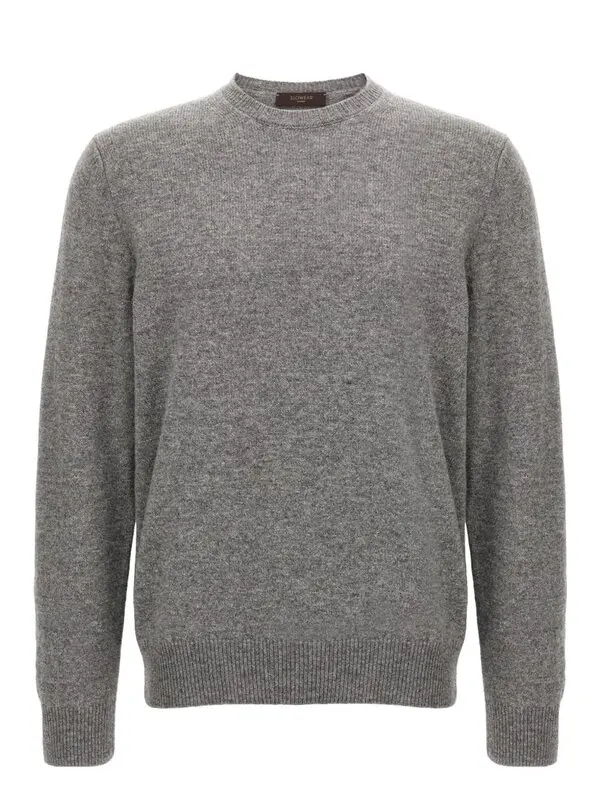 ZANONE Crewneck Knitted Jumper With Cuffed Sleeves - Grey