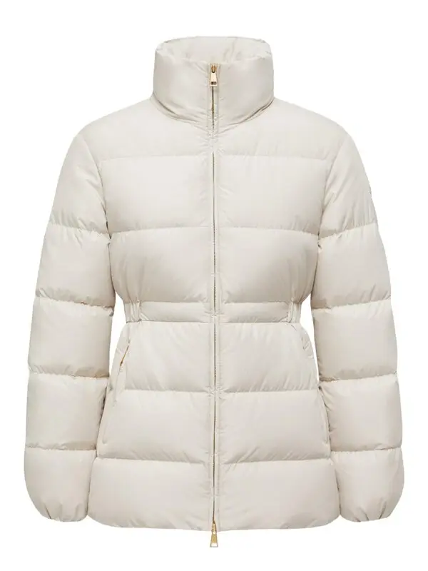 Moncler Brossette Short Down Jacket - Ivory White