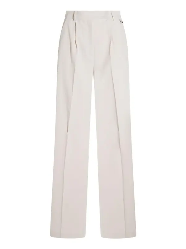Herno Tailored Straight Leg Trousers - White