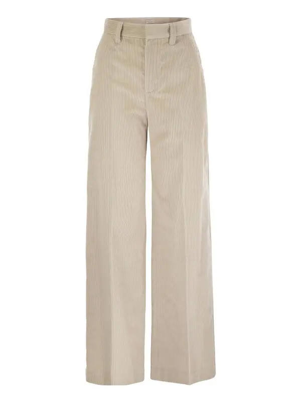 Brunello Cucinelli Monili Detailed Straight-leg Trousers - No
