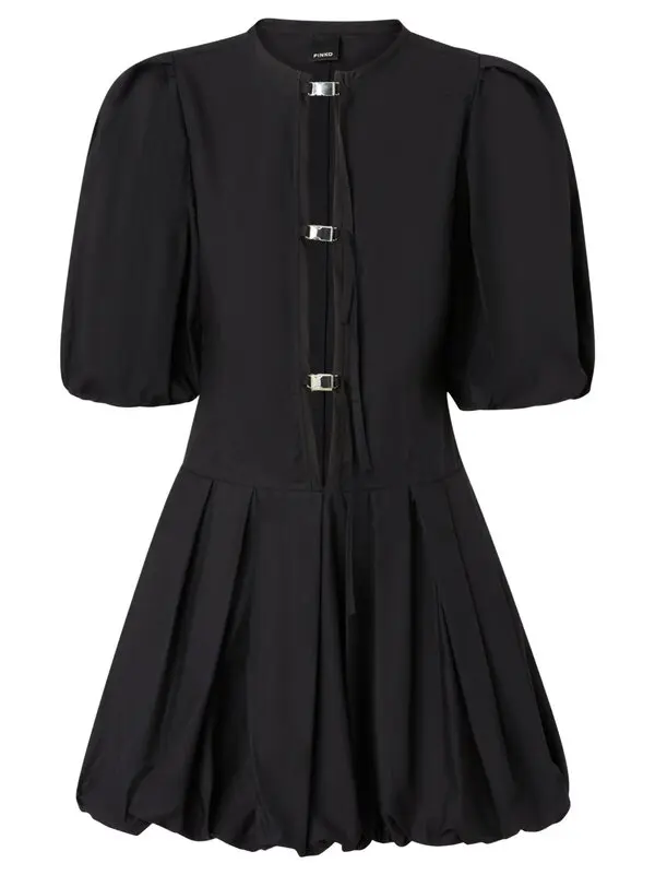 Pinko Pleated Mini Dress - Black