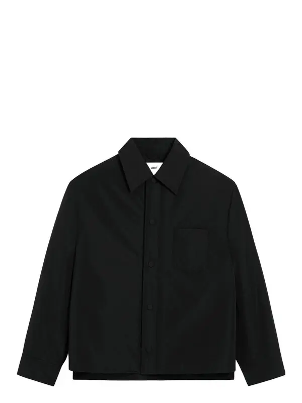 Ami Padded Snap-front Jacket - Black