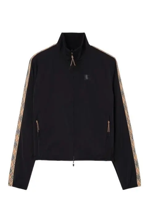 Burberry Reversible Stretch Jacket With Equestrian Knight Design - Black