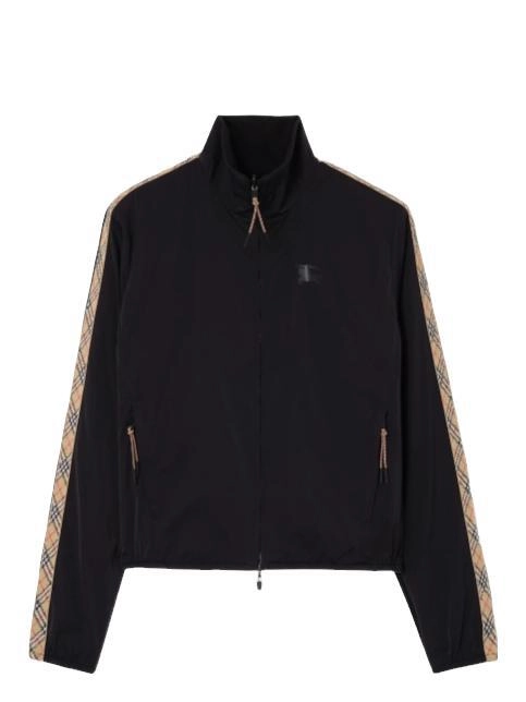 Burberry Reversible Stretch Jacket With Equestrian Knight Design - Black