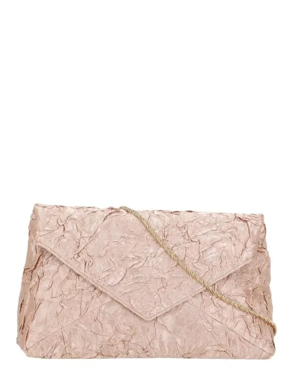 Dries Van Noten Chain Linked Ruched Shoulder Bag - Pink