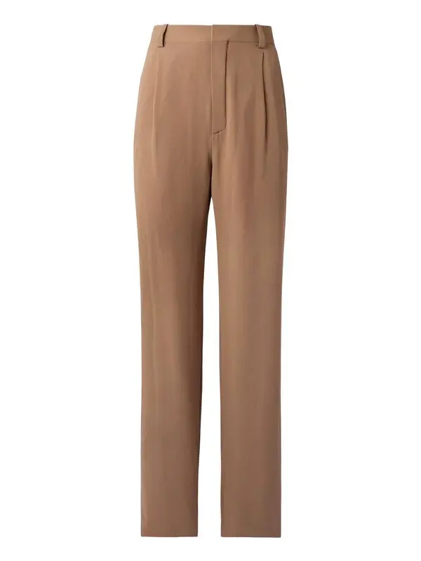Saint Laurent Tailored Straight-leg Pants - Brown