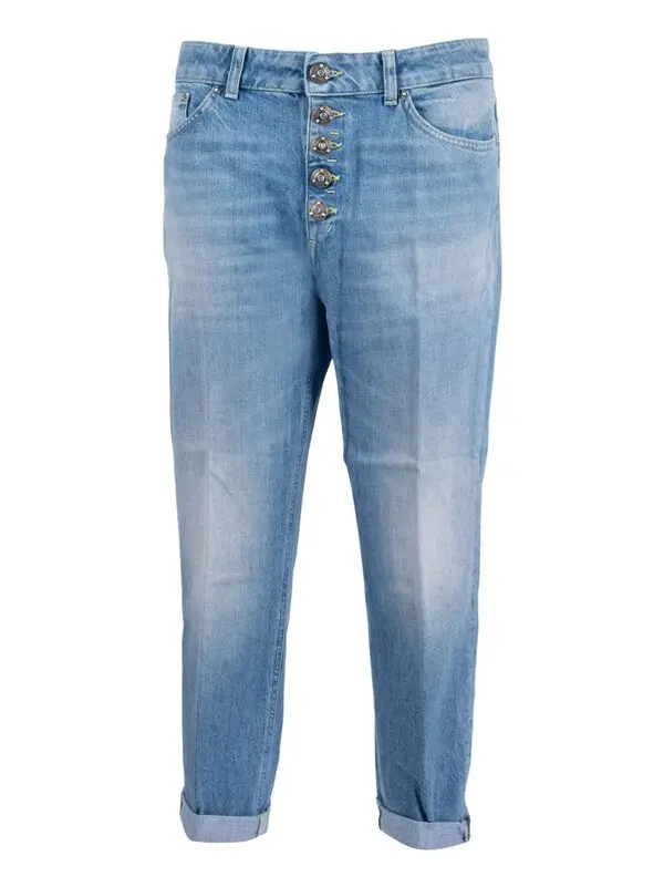 DONDUP Button-fly Relaxed Fit Jeans - Blue