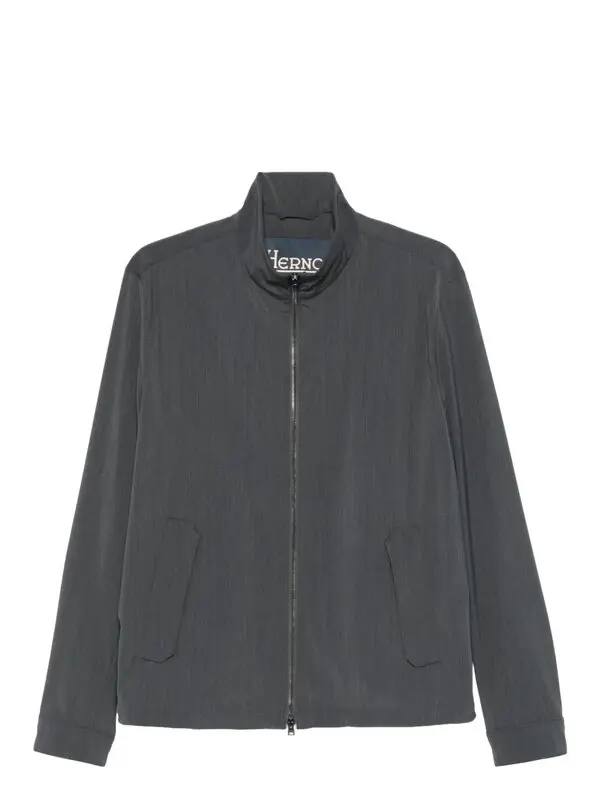 Herno Lightweight Zip-up Bomber Jacket - Black
