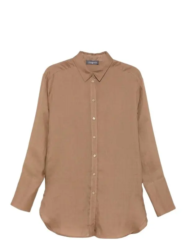 Lorena Antoniazzi Ramie Shirt - Camel Brown