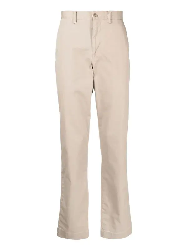 Polo Ralph Lauren Logo Patch Straight Leg Pants - Beige