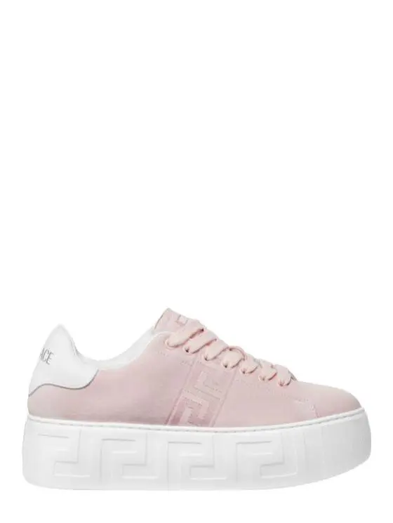 Versace La Greca Platform Sneakers - Light Pink