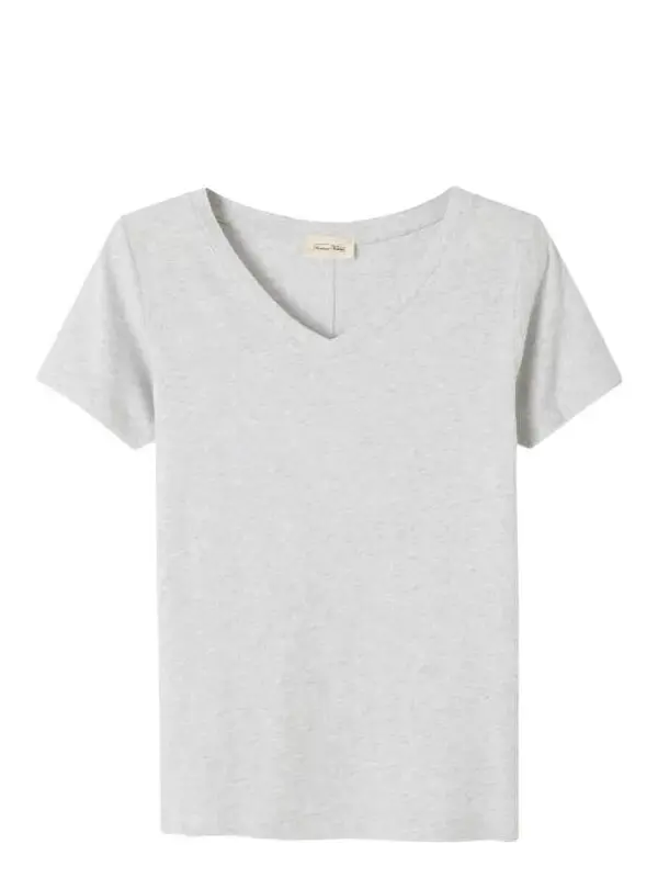 American Vintage V-neck Short-sleeve T-shirt - White