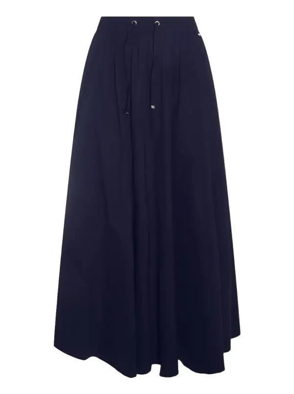 Herno Drawstring A-line Midi Skirt - Black