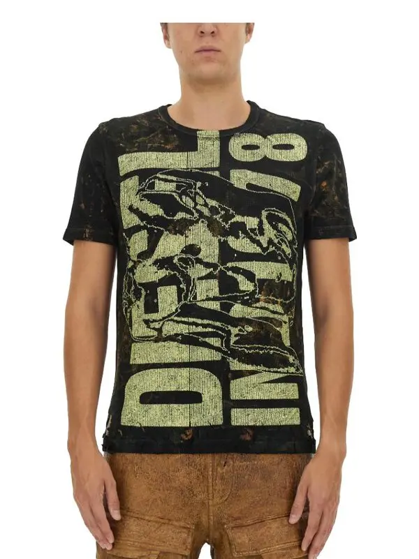 DIESEL® Cotton T-shirt - Black