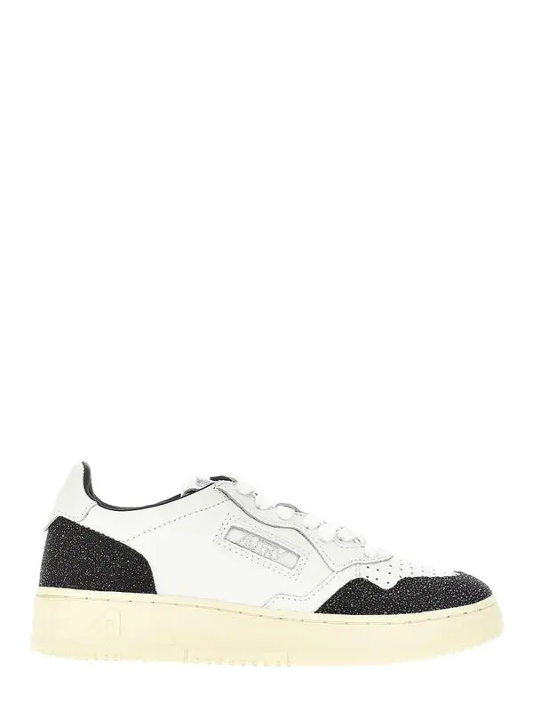 AUTRY Glitter Detail Low-top Sneakers - White