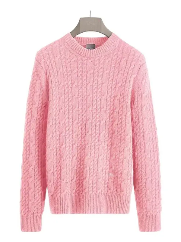 Dior Cable Knit Sweater - Pink