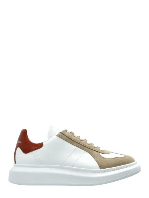 Alexander McQueen Logo Printed Lace-up Sneakers - White