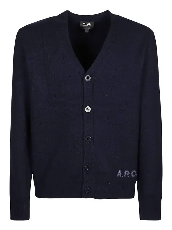 A.p.c. Kenny Button-up Cardigan - Dark Navy
