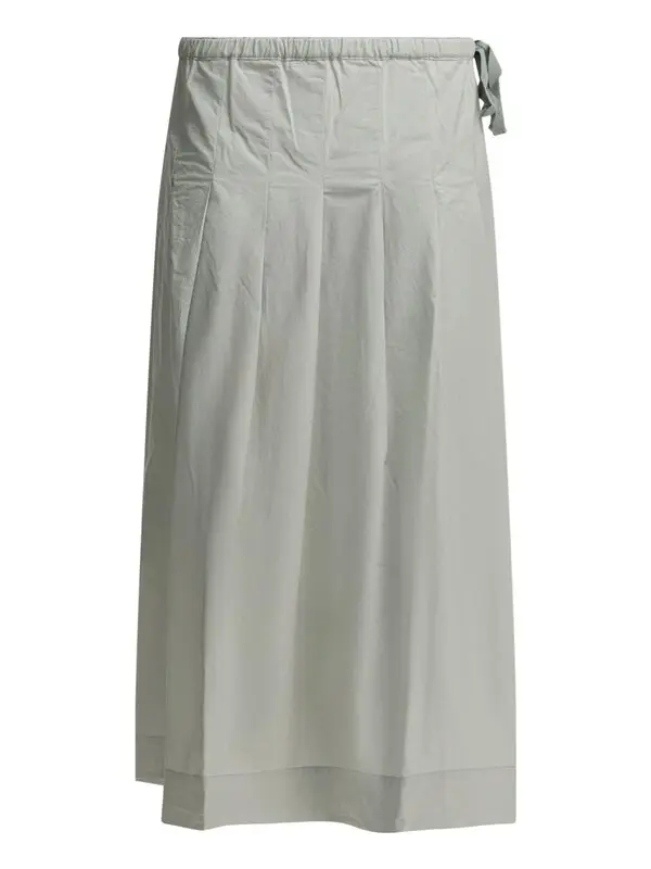 Soeur Amalia Midi Skirt With Pleated Design And Side Tie - Gray