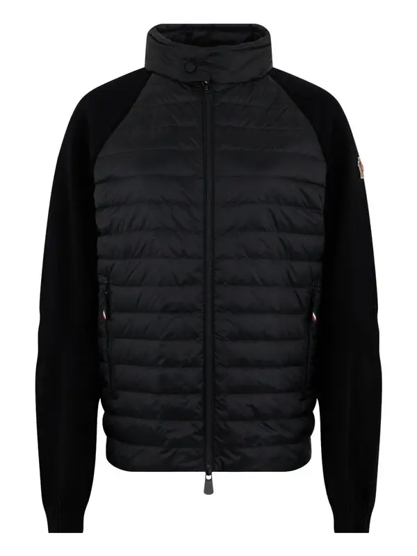 Moncler Padded Zip-up Cardigan - Black