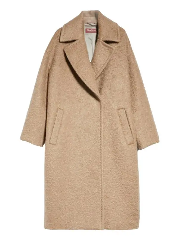 Max Mara Freshly Cut Wool Long Coat - Brown