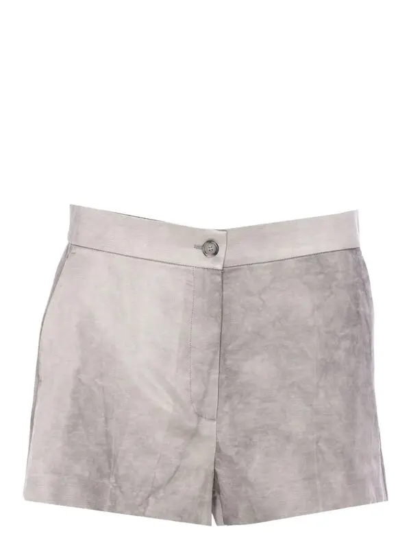 Pinko Pleated Tailored Shorts - Gray
