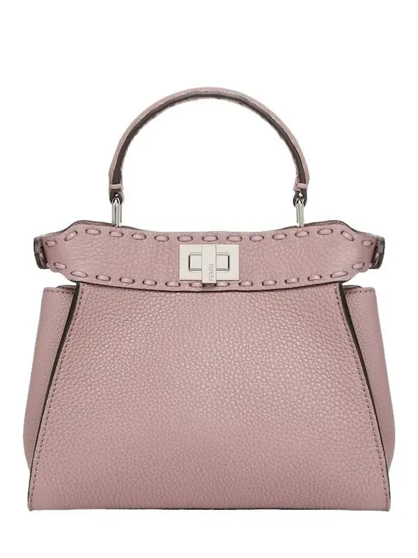 Fendi Peekaboo Mini Top Handle Bag - Pink