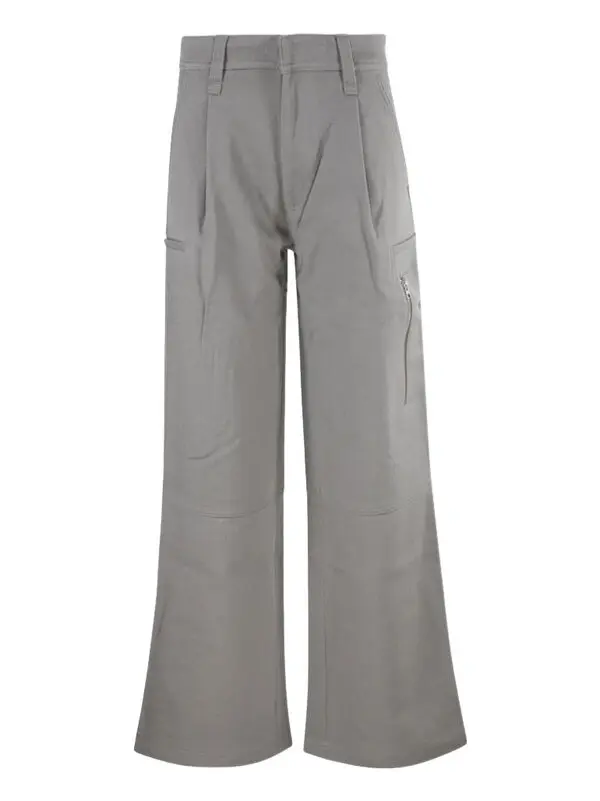 Ami Wide-leg Virgin-wool Trousers - Gray