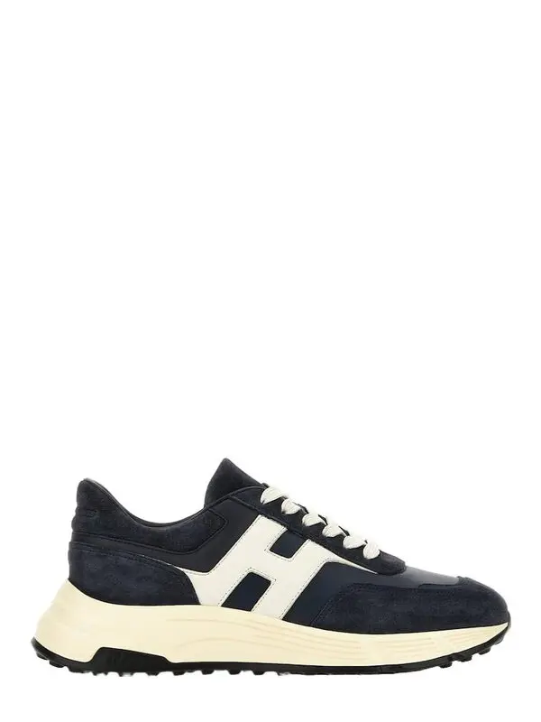 Hogan Hyperlight Side H Patch Sneakers - Blue And White