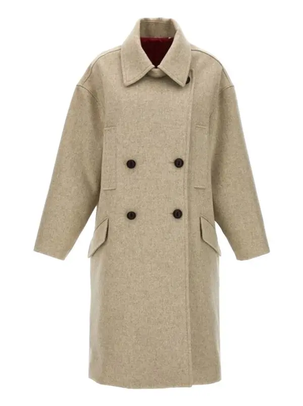 Isabel Marant Étoile Oversized Double-breasted Coat - Nude