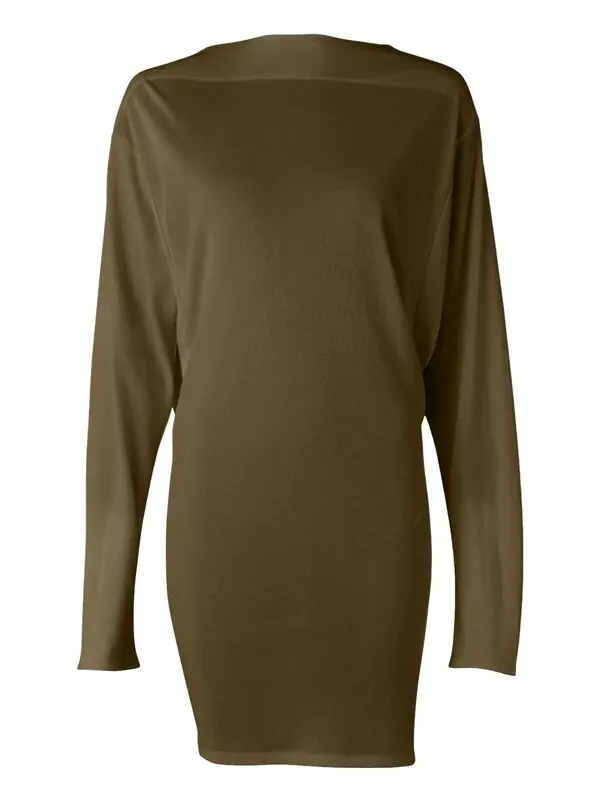 Jacquemus Draped Open-back Dress - Deep Khaki