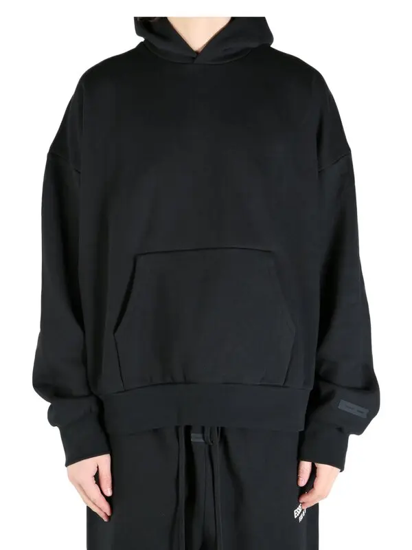 Fear Of God Long Sleeve Sweatshirt With Double-layered Hood - Black