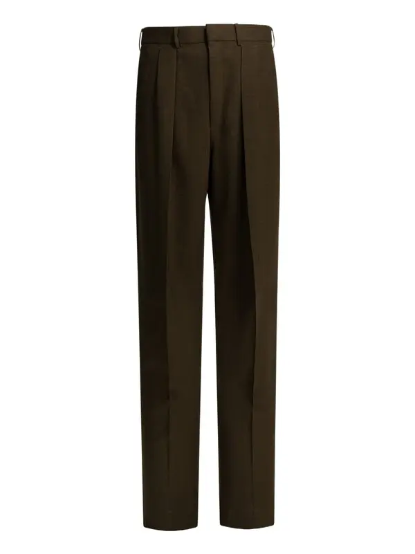 TOM FORD Classic High-waist Pleated Trousers - Brown