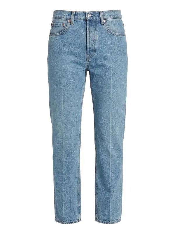 Gucci Straight-leg Jeans With Side Slits - Blue