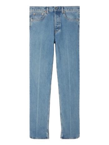 Gucci Straight-leg Jeans With Side Slits - Blue