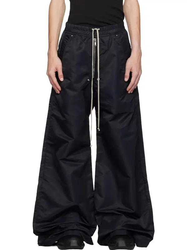 Rick Owens Geth Bela Wide-leg Trousers - Black
